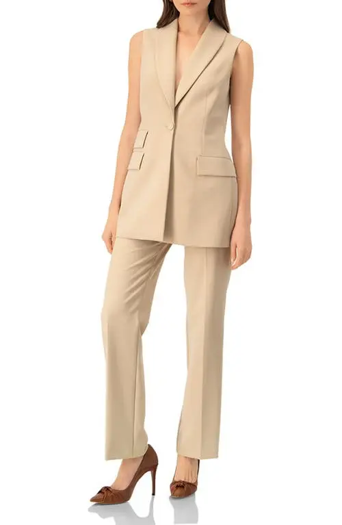 IVONNE Tailored Vest With Lapel Collar