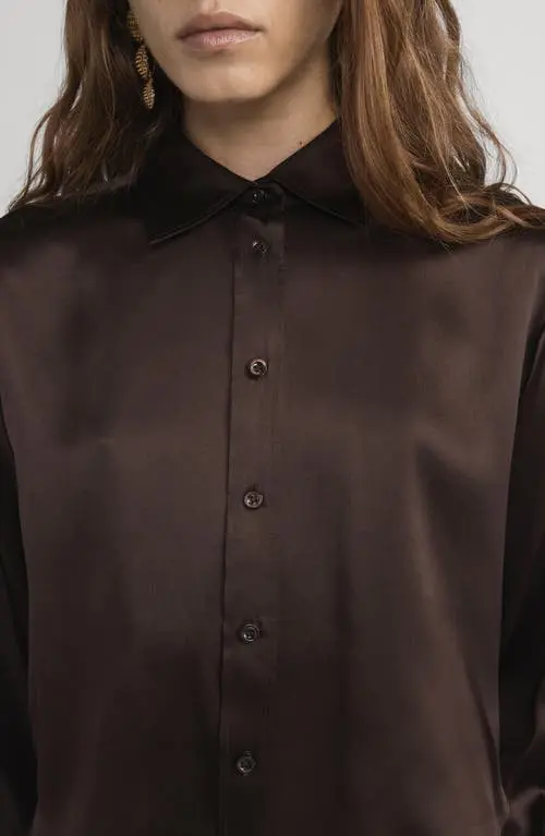 FRAME Charles Silk Button-up Shirt