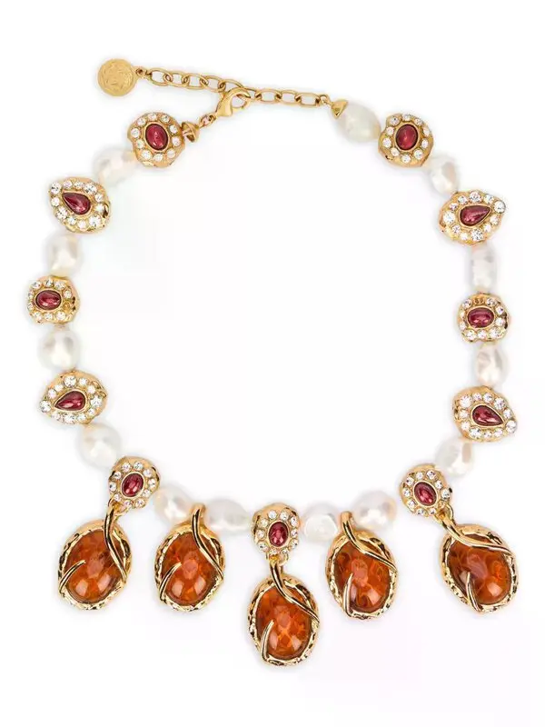 Roberto Cavalli Topaz-effect Necklace - Gold