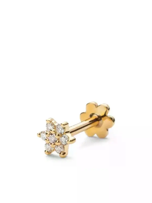 MARIA TASH 18k Yellow Flower Diamond Single Earring - Gold