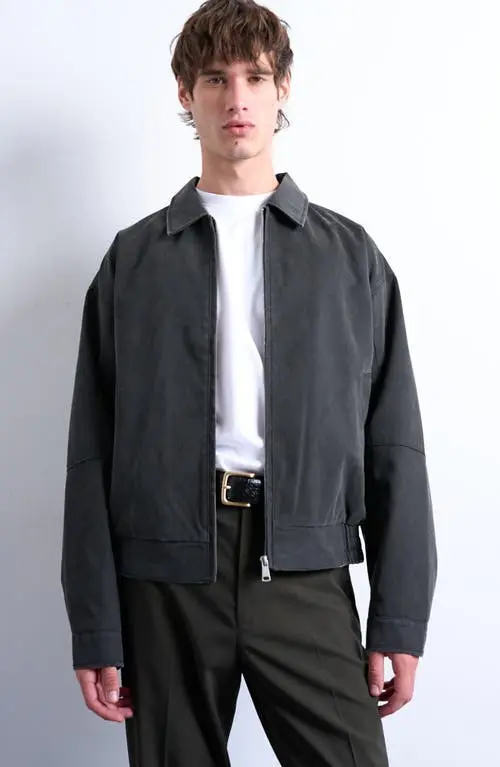 Topman Faux Suede Bomber Jacket