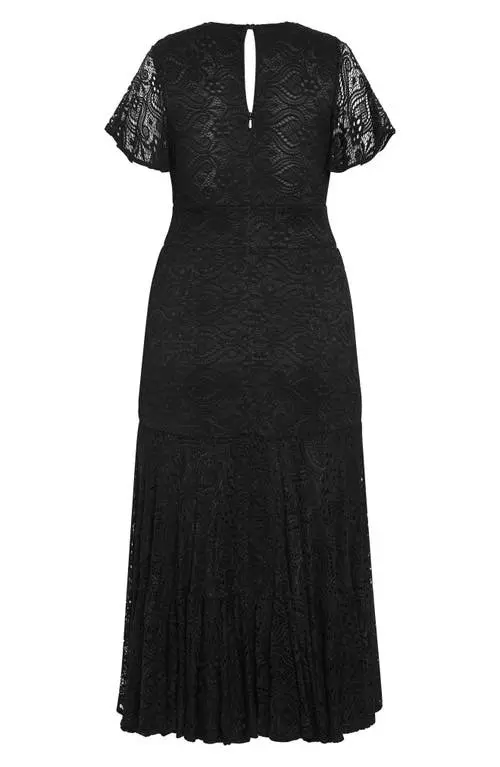 City Chic Christa Lace Midi Dress