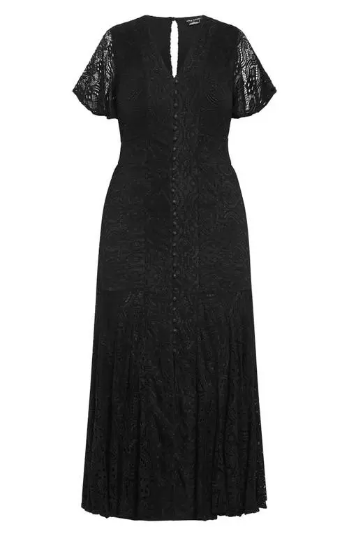 City Chic Christa Lace Midi Dress