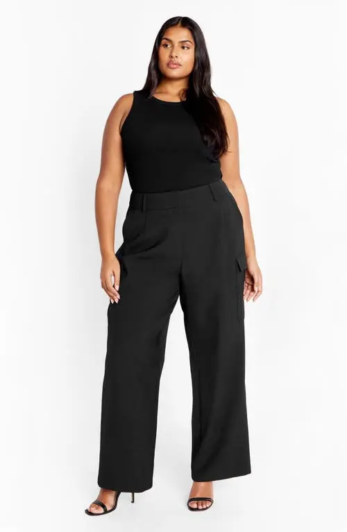 City Chic Karter Wide Leg Cargo Pants