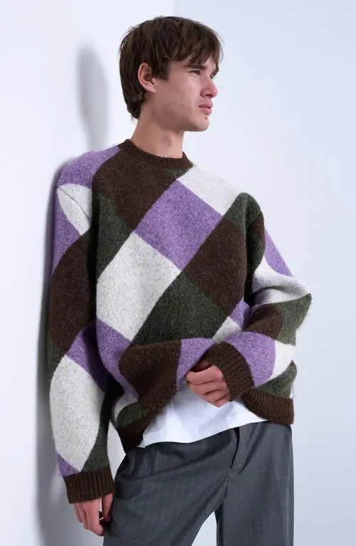 Topman Relaxed Fit Crewneck Sweater