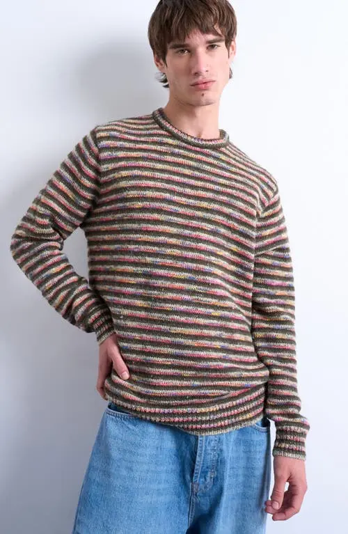 Topman Striped Crewneck Sweater