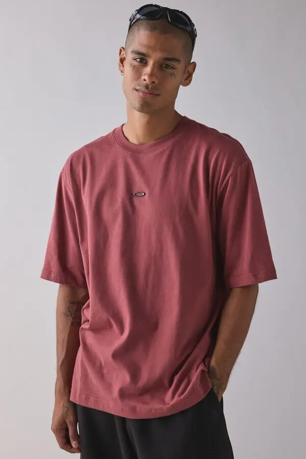 Oakley Metal Rise Logo Tee - Rosewood