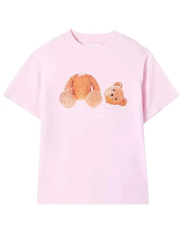 Palm Angels T-shirt With Logo - Pink