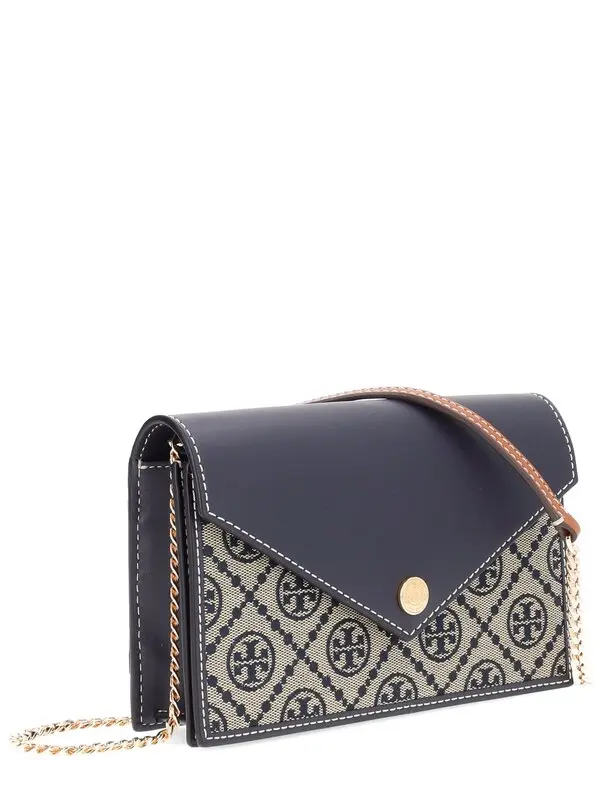Tory Burch Wallet With Chain - Blue