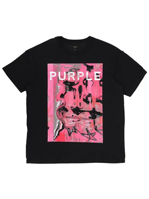 PURPLE BRAND T-shirt With Print - Black