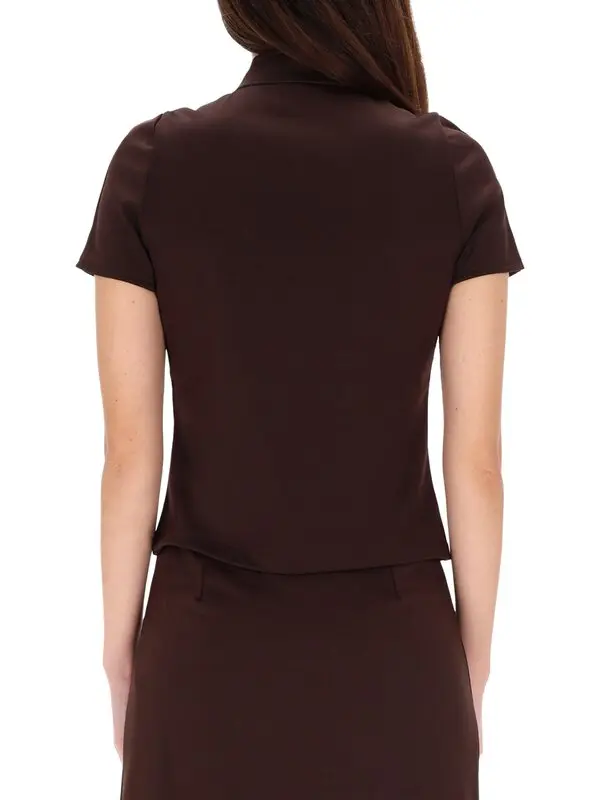 COURREGES Interlock Top - Brown