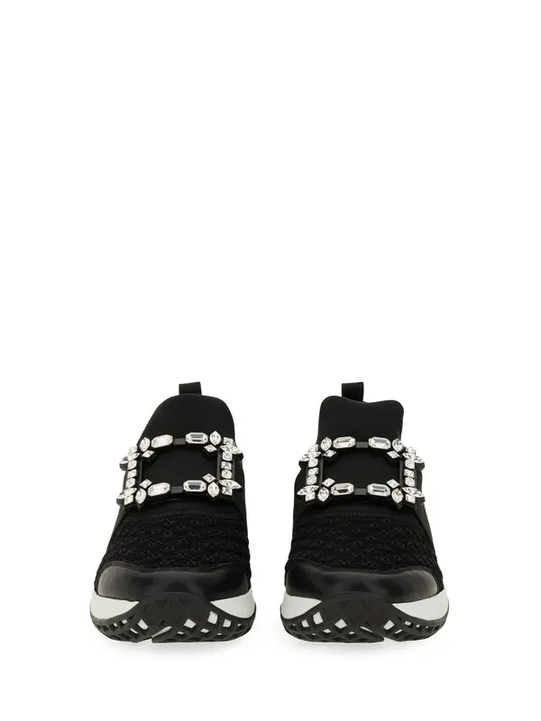 ROGER VIVIER Viv' Run Sneaker - Black