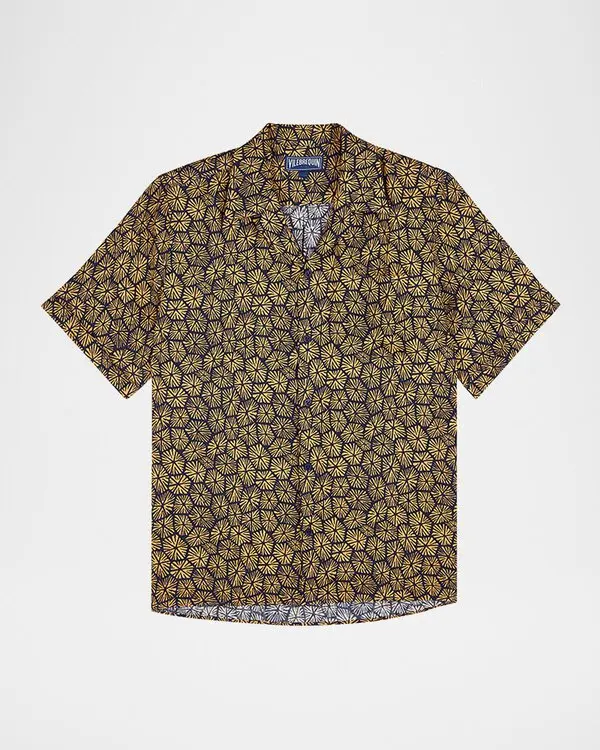 Vilebrequin Apos;s Linen Flower-print Camp Shirt