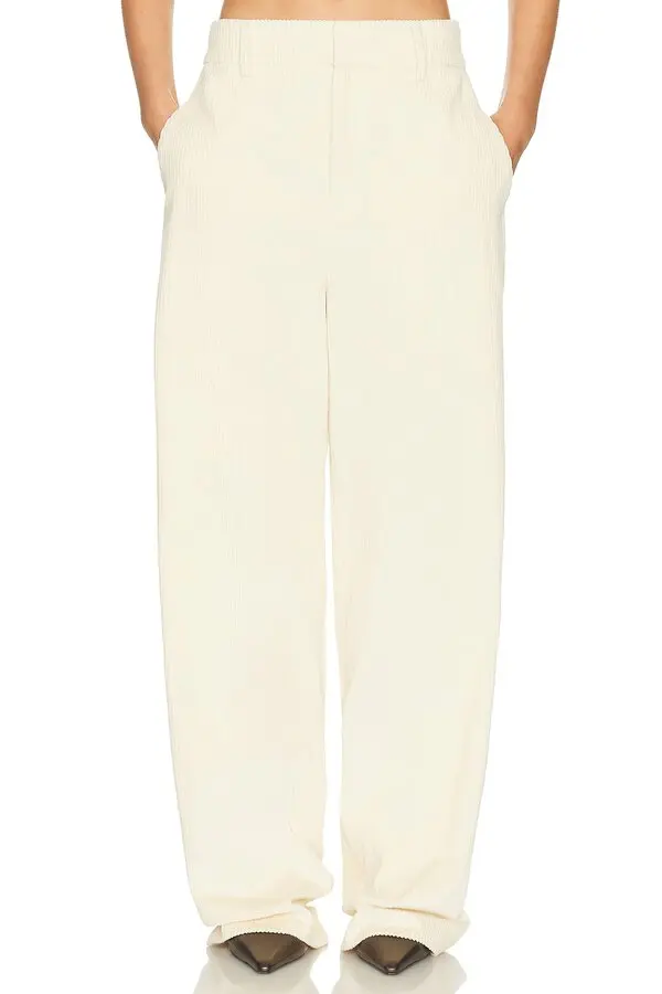 HELSA The Baggy Trouser In Corduroy - Cream