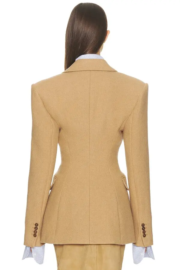 HELSA Italian Wool Blend Blazer - Camel