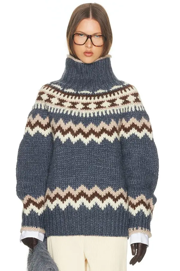 HELSA Asta Fairisle Sweater