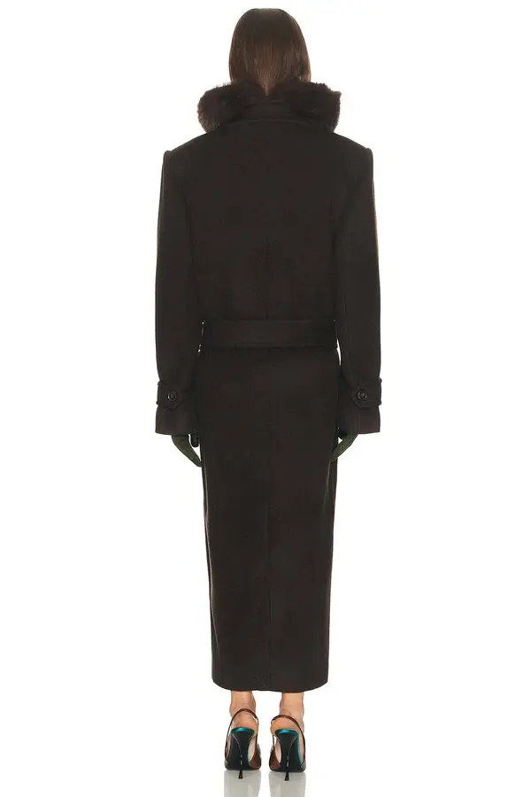 HELSA Bold Shoulder Long Coat