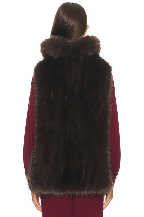 HELSA Faux Fox Gilet