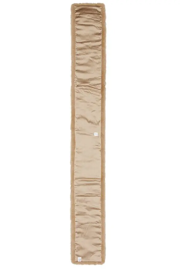 HELSA Faux Fox Scarf In Tan