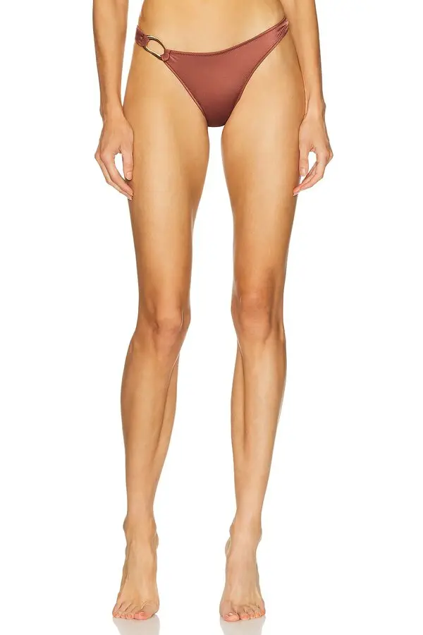 TROPIC OF C Ona Curve Bikini Bottom - Chestnut