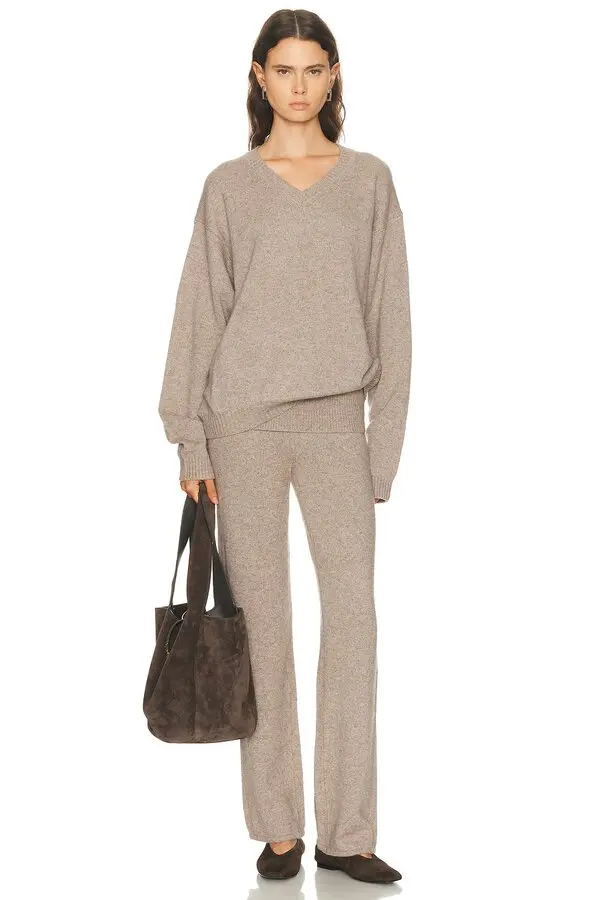 SKIMS Cashmere V Neck Pullover Sweater