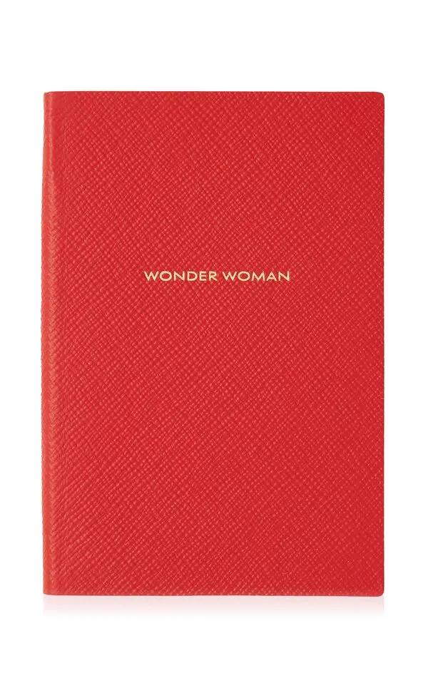 Smythson Wonder Chelsea Leather Notebook - Red