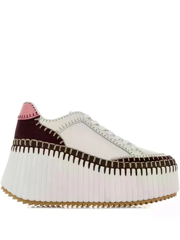 Chloé 60mm Nama Platform Sneakers - White