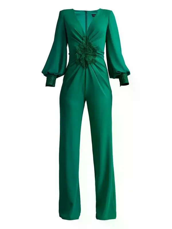 Tadashi Shoji Sahana Bishop Jumpsuit - Green