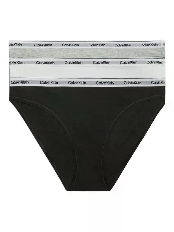 Calvin Klein Logo Waistband Briefs 3-pack - White