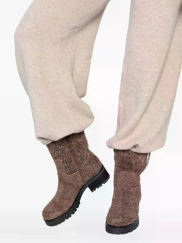 CHUCKIES Textured Ankle Boots