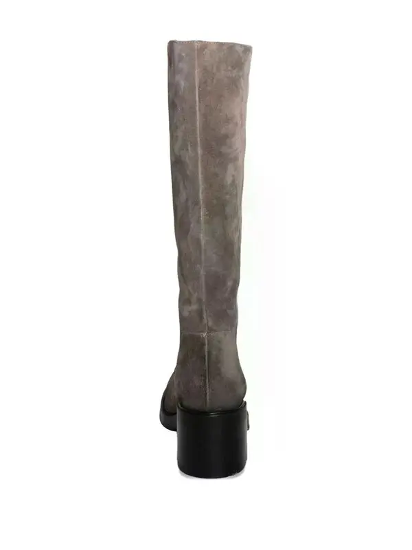 CHUCKIES Suede Block Heel Boots