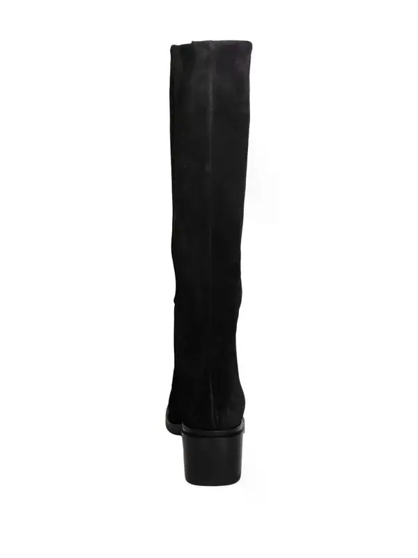 CHUCKIES Suede Block Heel Boots