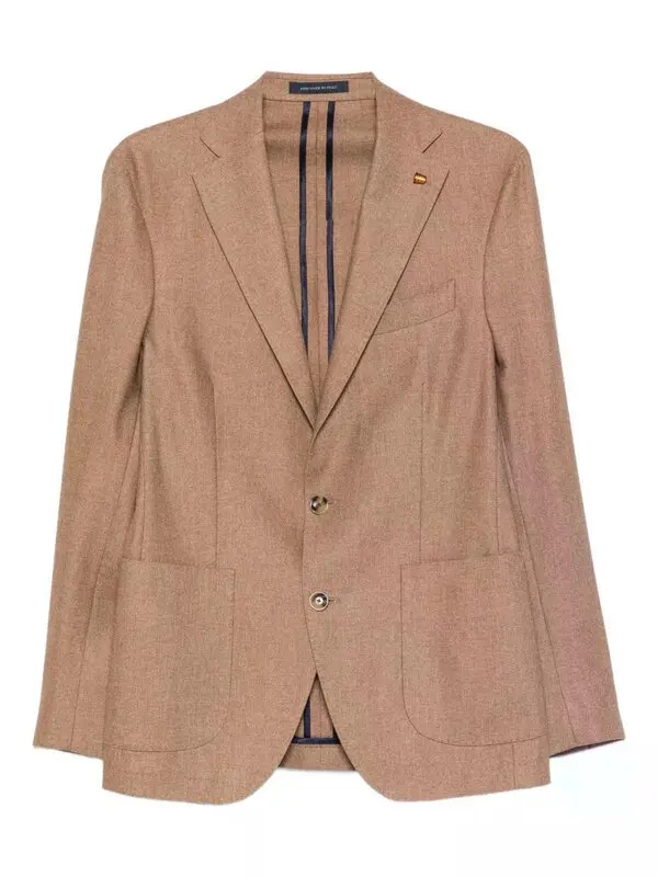 LATORRE Single-breasted Blazer - Brown