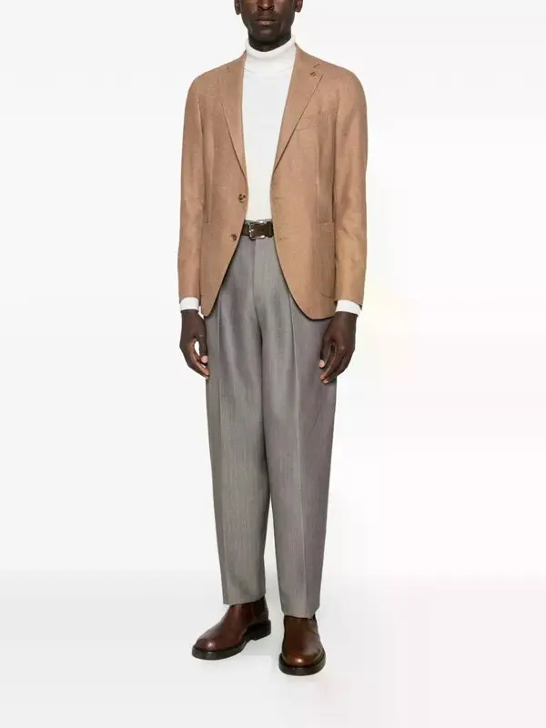 LATORRE Single-breasted Blazer - Brown