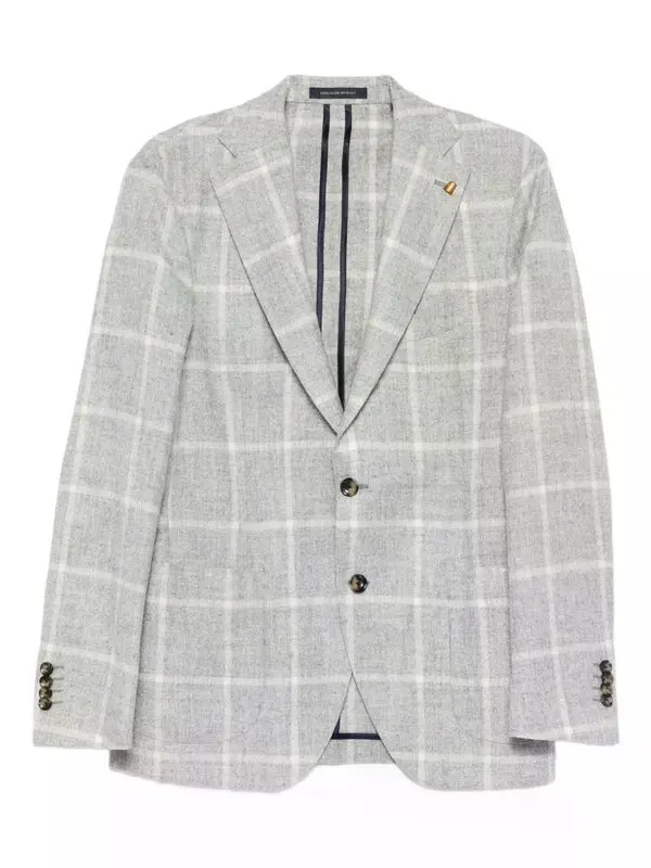 LATORRE Check-pattern Blazer - Grey