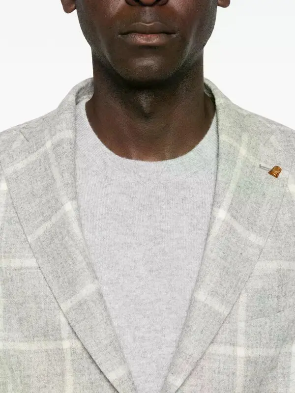 LATORRE Check-pattern Blazer - Grey