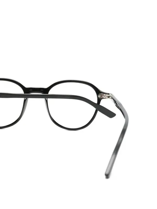 LESCA Puno Round-frame Glasses - Black