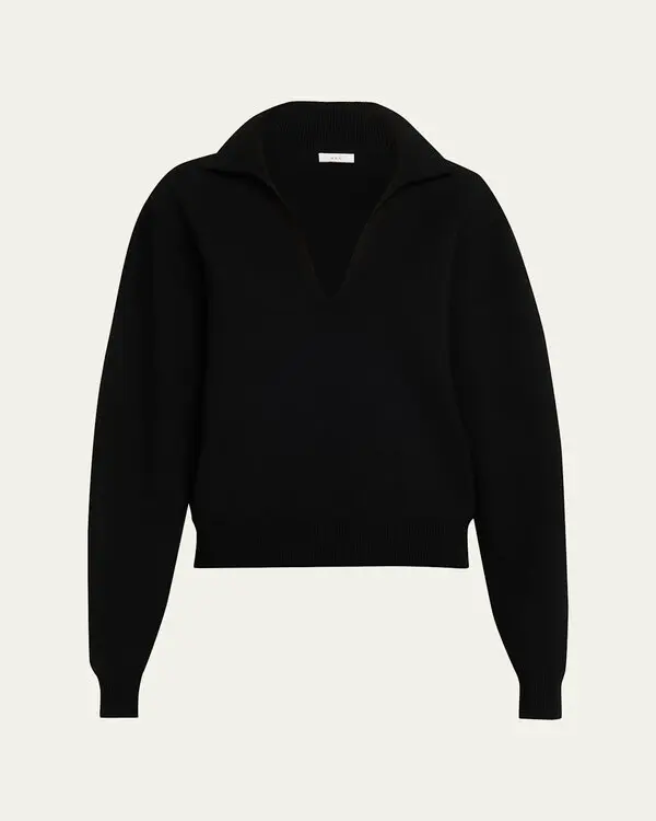 A.L.C. Timmy Polo Sweater - Black