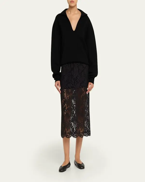 A.L.C. Timmy Polo Sweater - Black