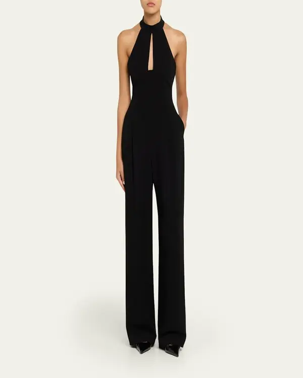 A.L.C. Lucie Wide-leg Halter Jumpsuit
