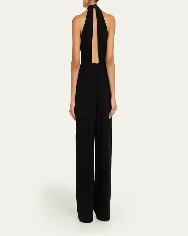 A.L.C. Lucie Wide-leg Halter Jumpsuit
