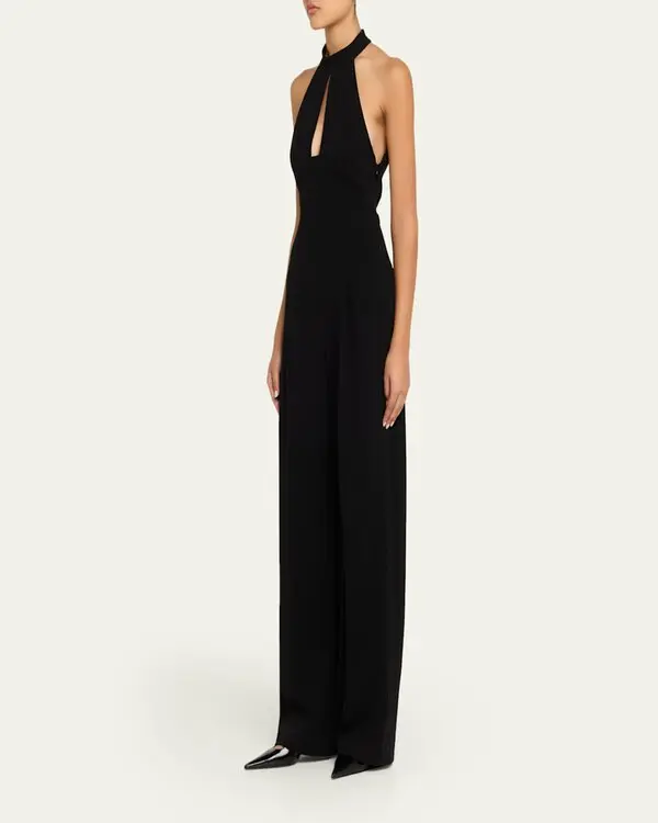 A.L.C. Lucie Wide-leg Halter Jumpsuit