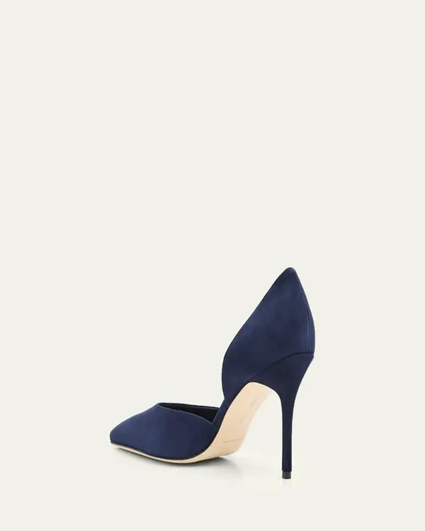 Manolo Blahnik 50mm Maren Suede Pumps