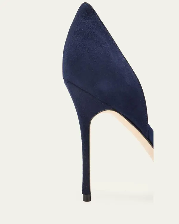 Manolo Blahnik 50mm Maren Suede Pumps