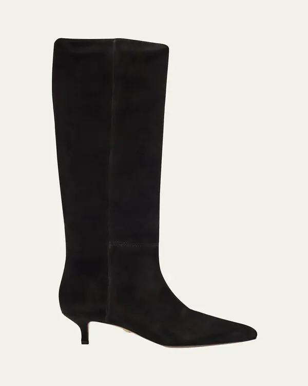 Veronica Beard Lisa Knee High Boots - Black