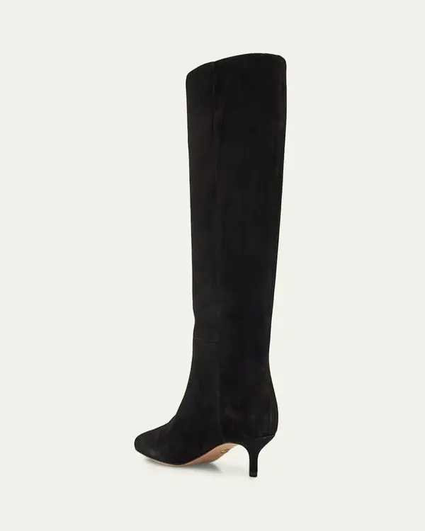 Veronica Beard Lisa Knee High Boots - Black