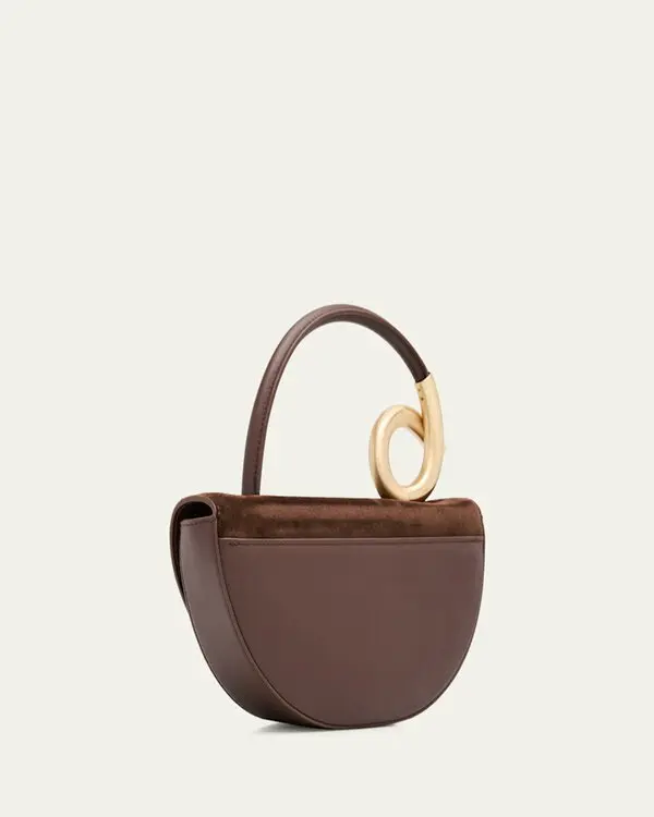 Cult Gaia Azariah Half-moon Top-handle Bag - Dark Java