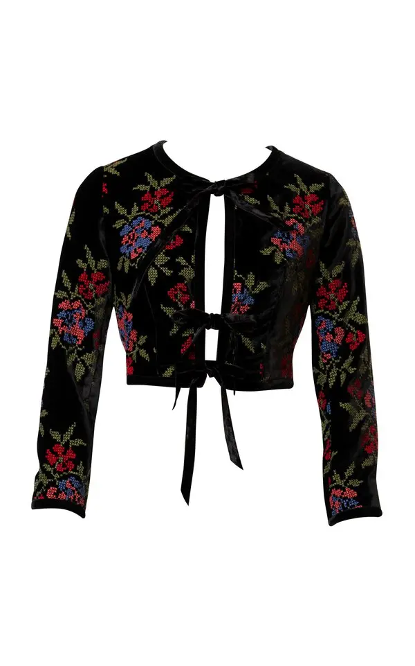 Lena Hoschek Trixie Floral Cropped Jacket
