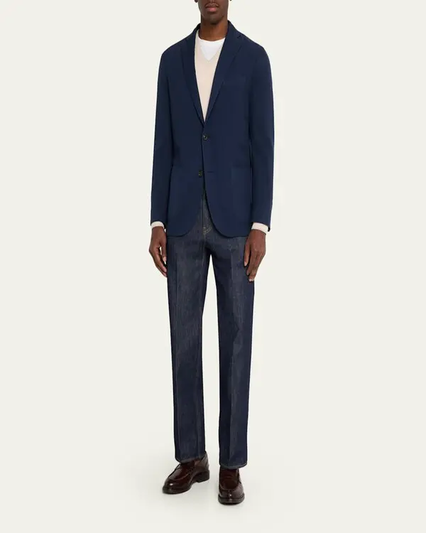 Auralee Hard-twist Denim Straight Leg Jeans