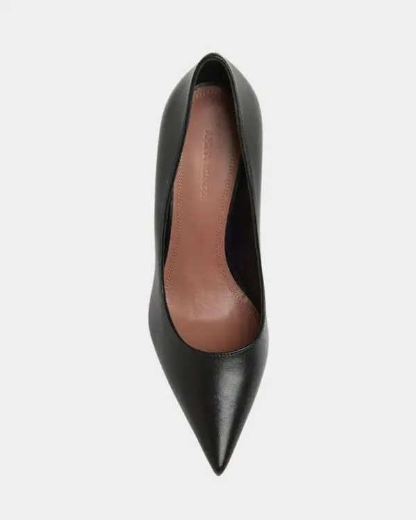 Amina Muaddi Ami Leather Pumps